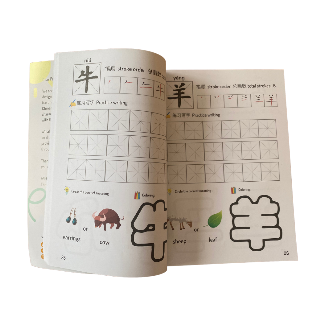 First 100 Chinese Words Workbook – Mandarin Prodigies