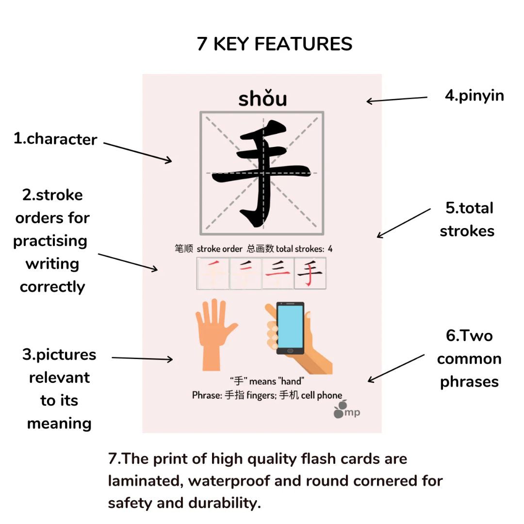 BUNDLE First 100 Chinese Words flash cards, I Can Read Chinese Phrases ...