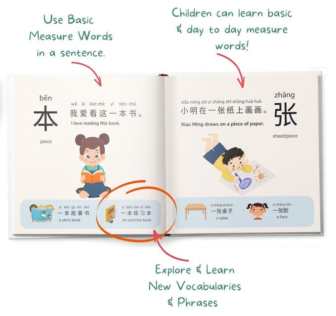 Let's Learn Measure Words Simplified Version Board Book – Mandarin ...