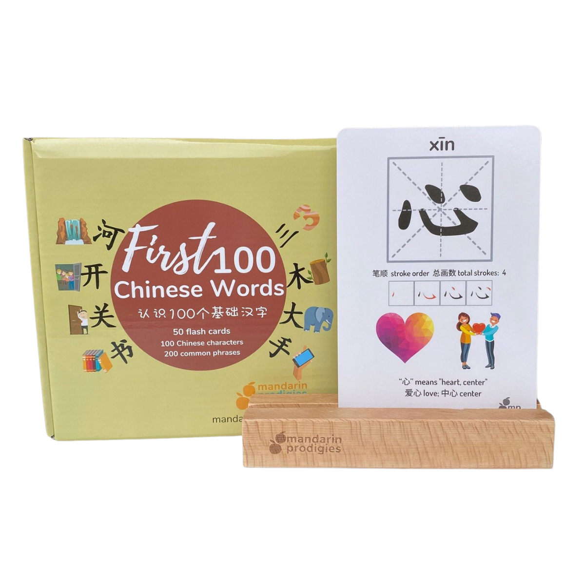 First 100 Chinese Words | 50 Durable Mandarin Flashcards: Stroke Order ...