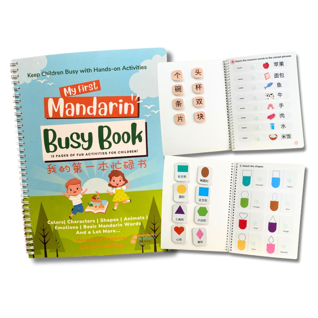 My First Mandarin Busy Book- Hands on play & learn, 15 fun activities ...